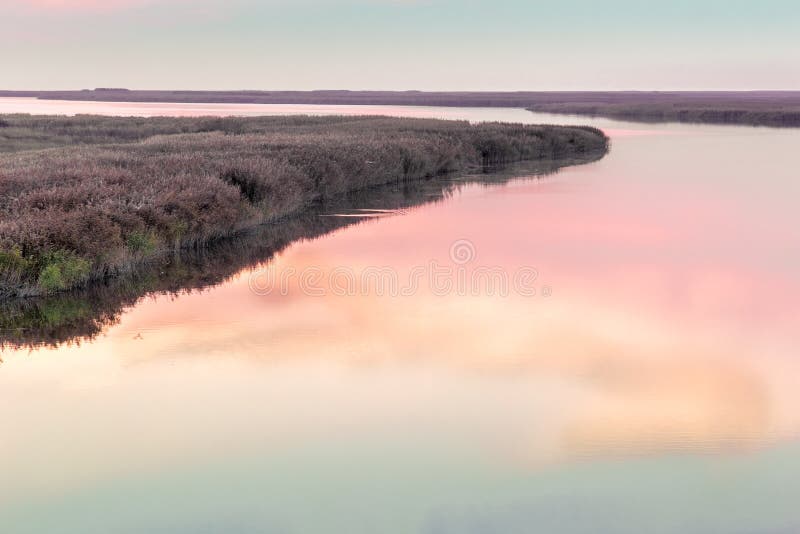 Lilac sunset stock photo. Image of quiet, steppe, nature - 38584016