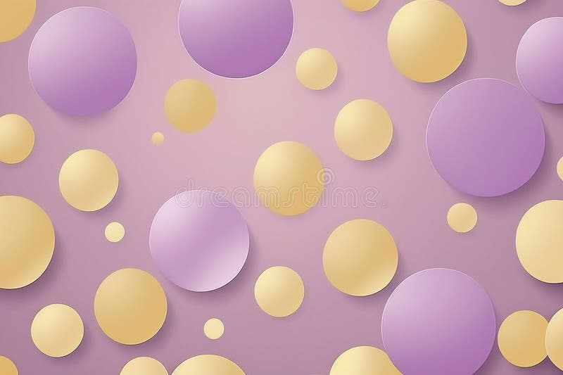 Lilac and Yellow Abstract Big Confetti Background, Created by AI Stock ...
