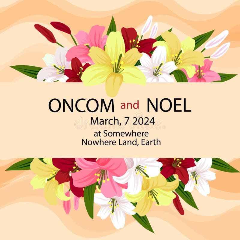 Wedding header background stock vector. Illustration of design - 18524956