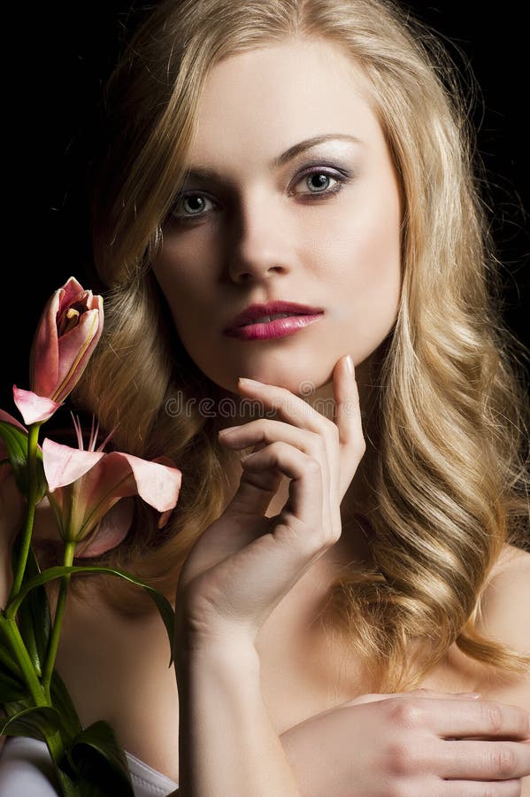 Lily fashion portarit, stock image. Image of elegance - 24635583