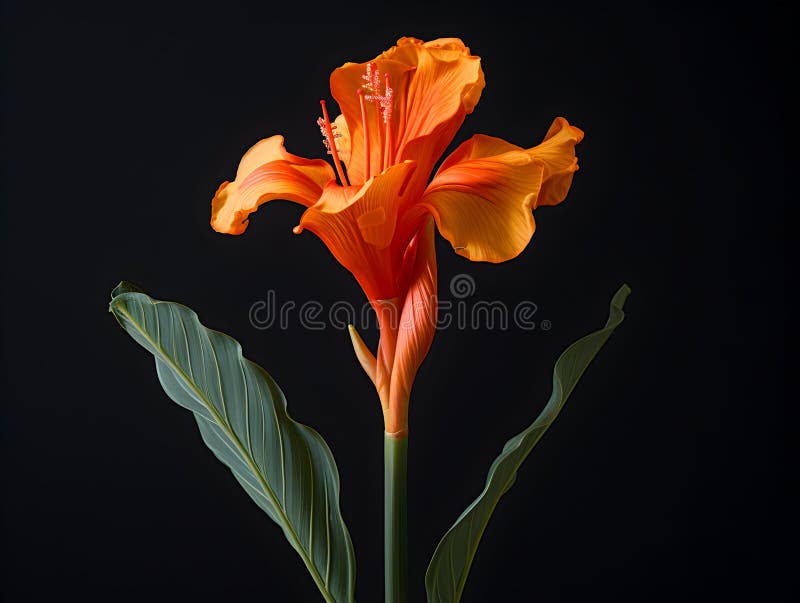 Lily Flower in Studio Background, Single Lily Flower, Beautiful Flower ...