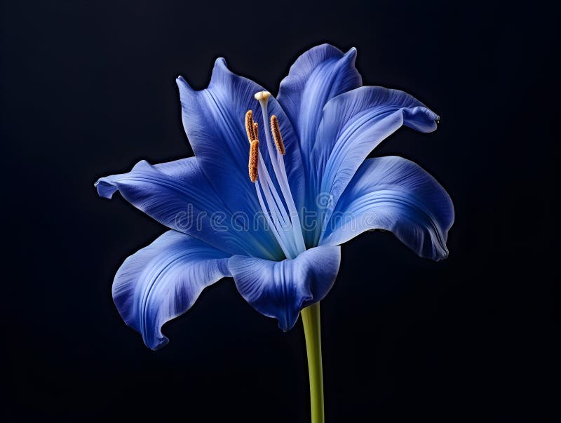 Lily Flower in Studio Background, Single Lily Flower, Beautiful Flower ...