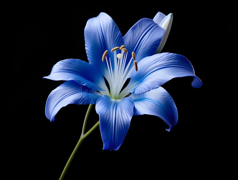 Lily Flower in Studio Background, Single Lily Flower, Beautiful Flower ...