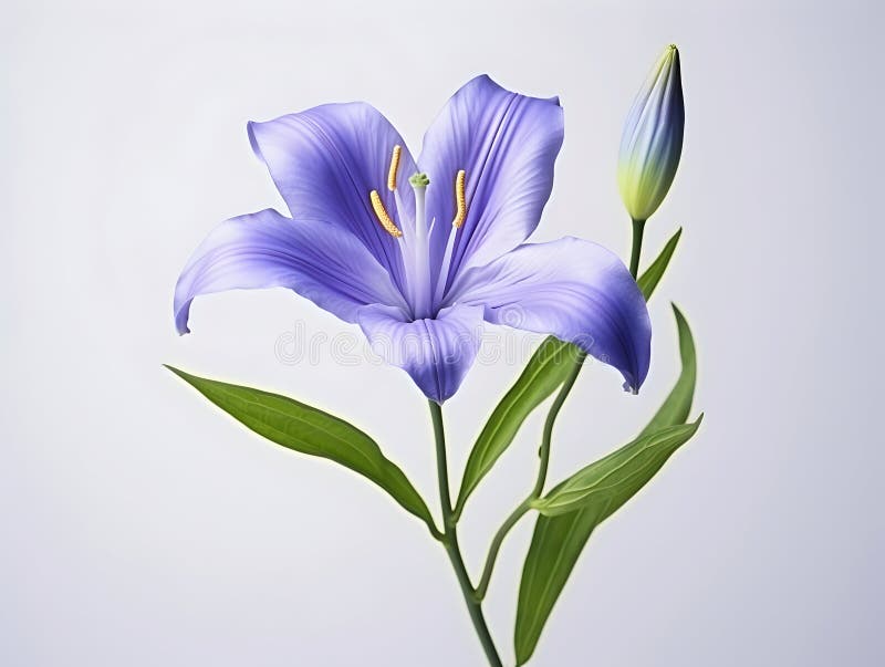 Lily Flower in Studio Background, Single Lily Flower, Beautiful Flower ...