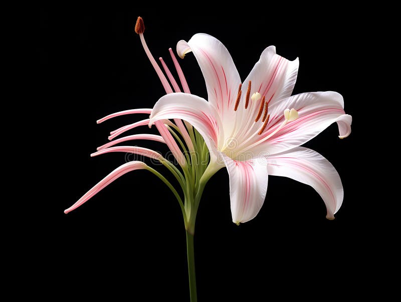 Lily Flower in Studio Background, Single Lily Flower, Beautiful Flower ...