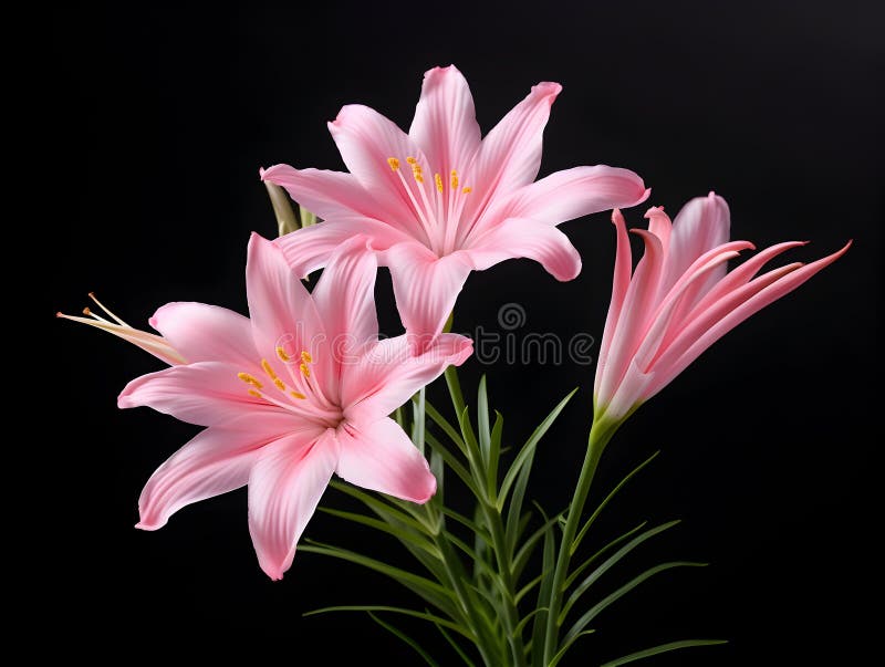 Lily Flower in Studio Background, Single Lily Flower, Beautiful Flower ...