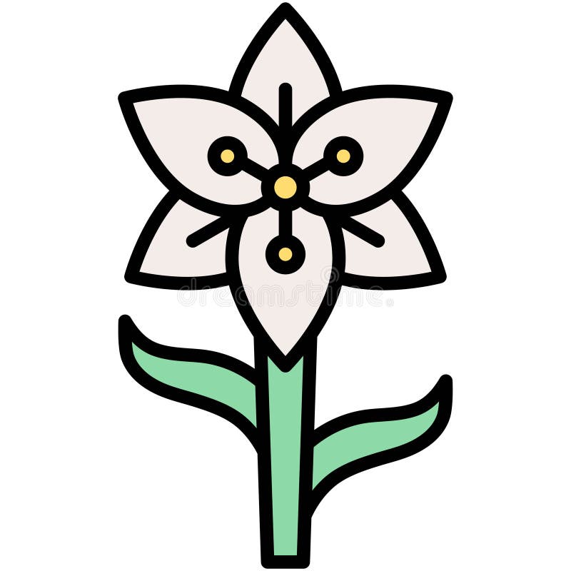 Lily Icon, Holy Week Related Vector Illustration Stock Vector ...
