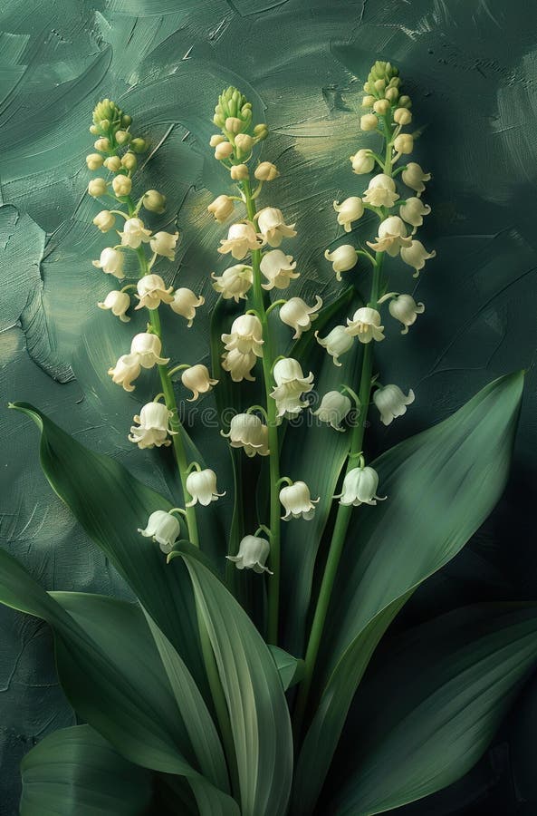 Lily of the Valley Flower Theme Stock Image - Image of garden, valley ...