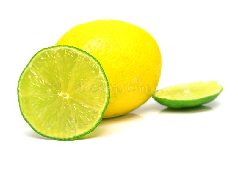 Limón y cal 2 imagen de archivo. Imagen de tropical, aislado - 5212975