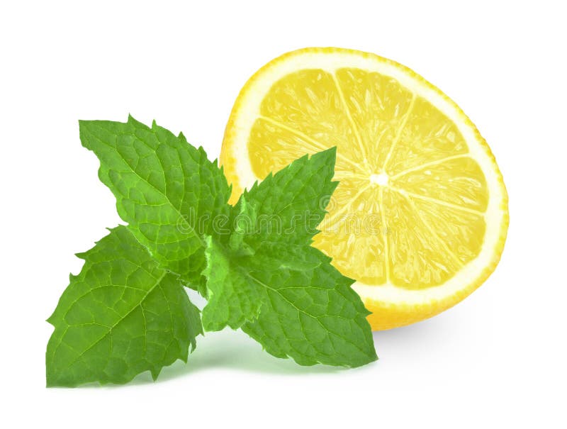 Hierba De La Menta Y Fruta Del Limón Foto de archivo - Imagen de sano ...