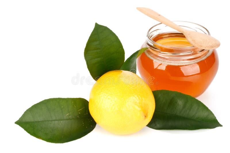 Limón y miel imagen de archivo. Imagen de miel, tarro - 8424215