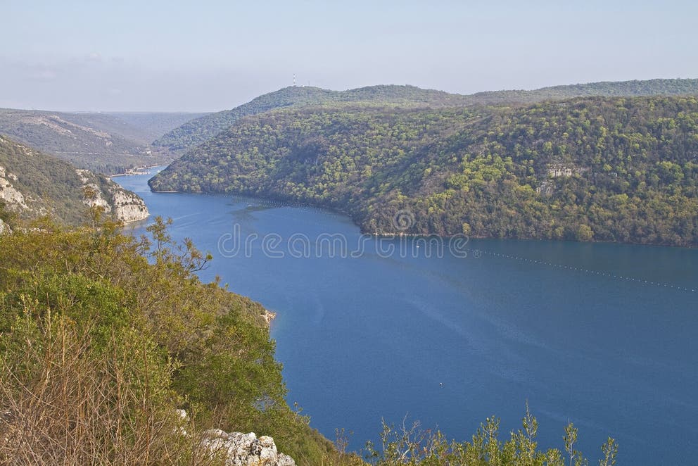 Lim Channel stock photo. Image of croatia, mediterranean - 25419586