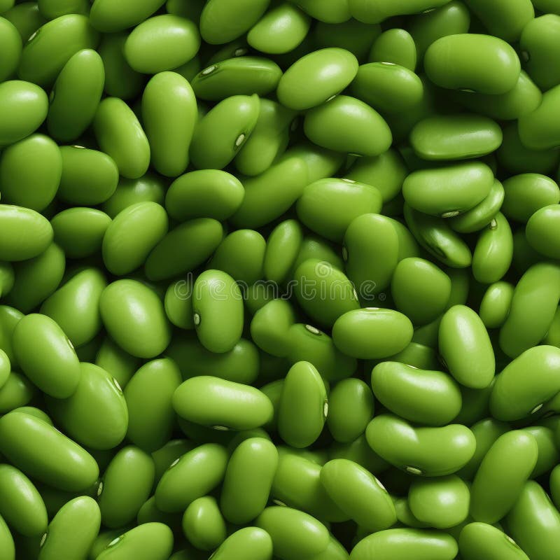 Lima Bean Pattern Ultra Realistic Stock Illustration - Illustration of ...