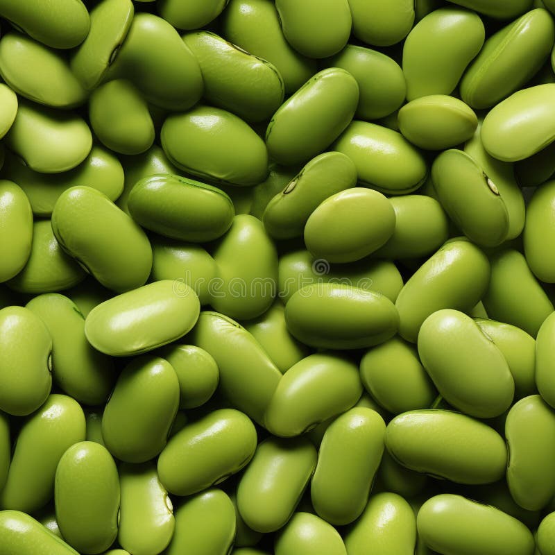 Lima Bean Pattern Ultra Realistic Stock Illustration - Illustration of ...