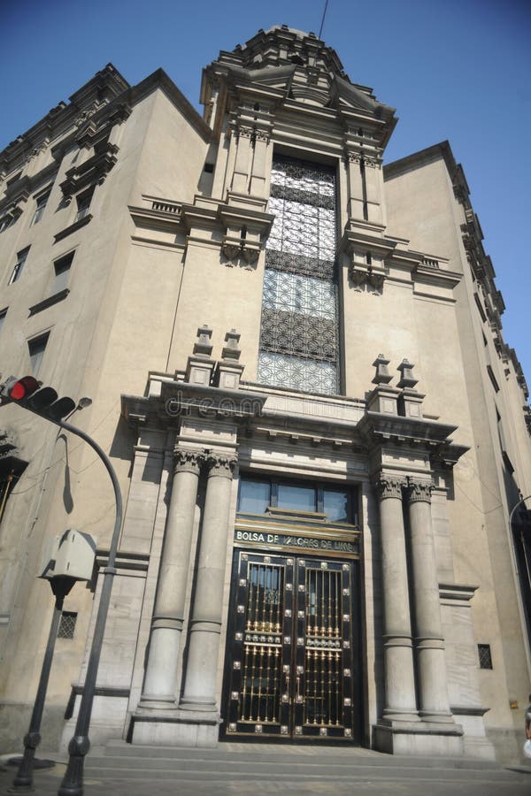 LIMA, PERU - Lima Stock Exchange in Downtown Lima, Peru Stock Photo ...