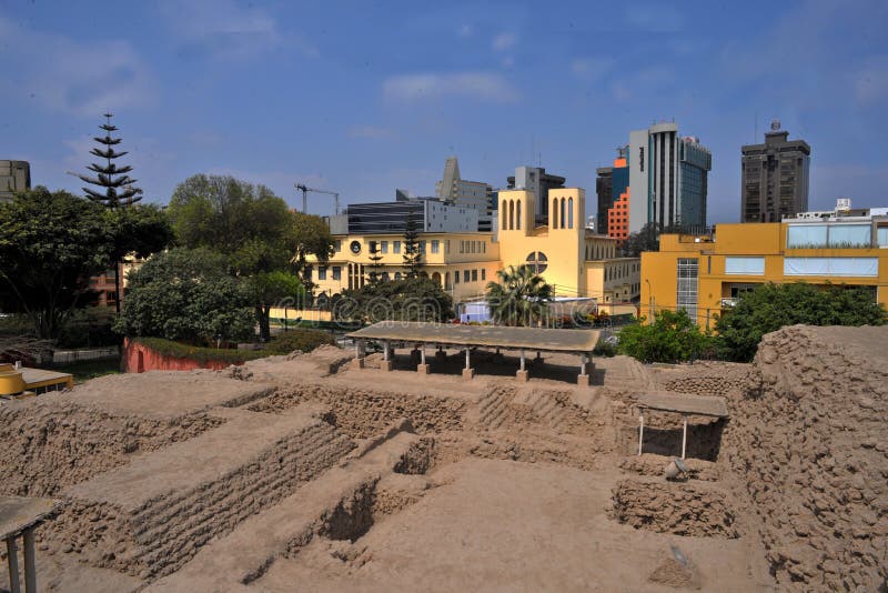 Lima, Peru - Huallamarca, the Inca Pyramid in Lima S Huaca, Peru ...