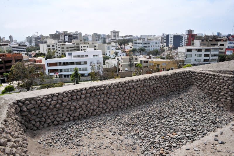 Lima, Peru Huallamarca, the Inca Pyramid in Lima S Huaca, Peru ...