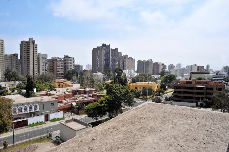 Lima, Peru - Huallamarca, the Inca Pyramid in Lima S Huaca, Peru ...