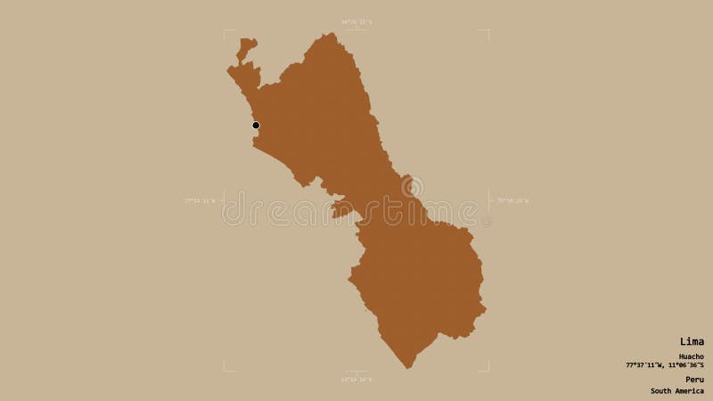 Lima - Peru. Bounding Box. Pattern Stock Illustration - Illustration of ...