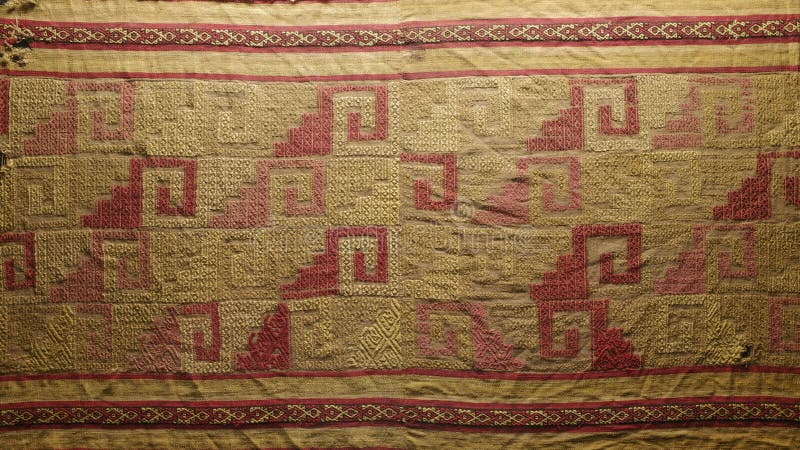 Lima, Peru - Dec 3, 2023: Ancient Pre-Inca Textiles on Display at the ...
