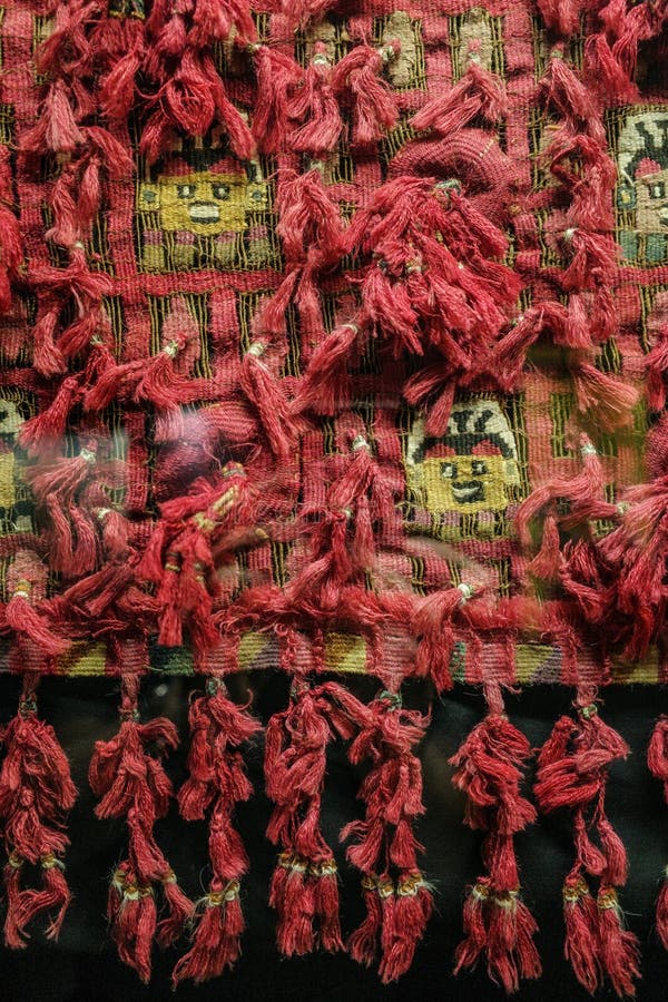 Lima, Peru - Dec 3, 2023: Ancient Pre-Inca Textiles on Display at the ...