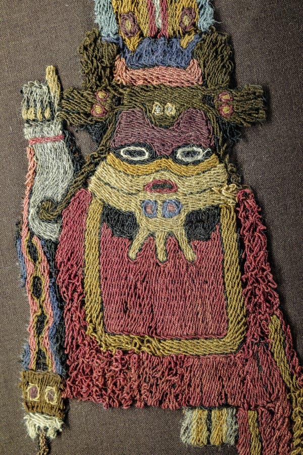 Lima, Peru - Dec 3, 2023: Ancient Pre-Inca Textiles on Display at the ...