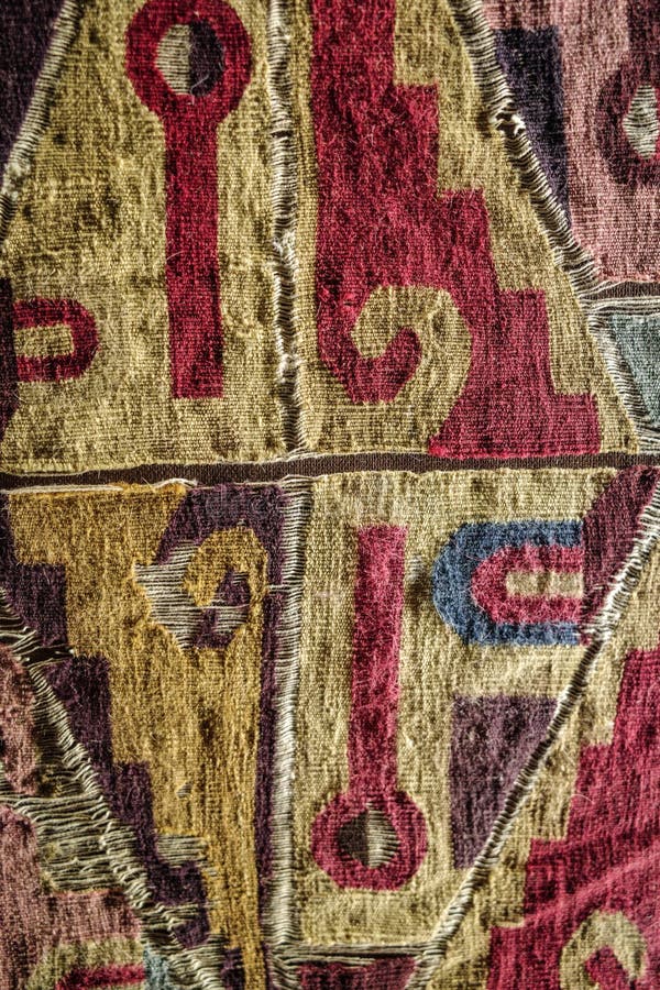 Lima, Peru - Dec 3, 2023: Ancient Pre-Inca Textiles on Display at the ...