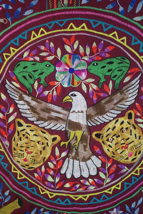 Lima, Peru - Dec 3, 2023: Traditonal Amazonian Shipibo Konibo Art ...