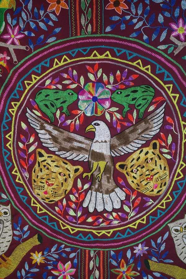 Lima, Peru - Dec 3, 2023: Traditonal Amazonian Shipibo Konibo Art ...