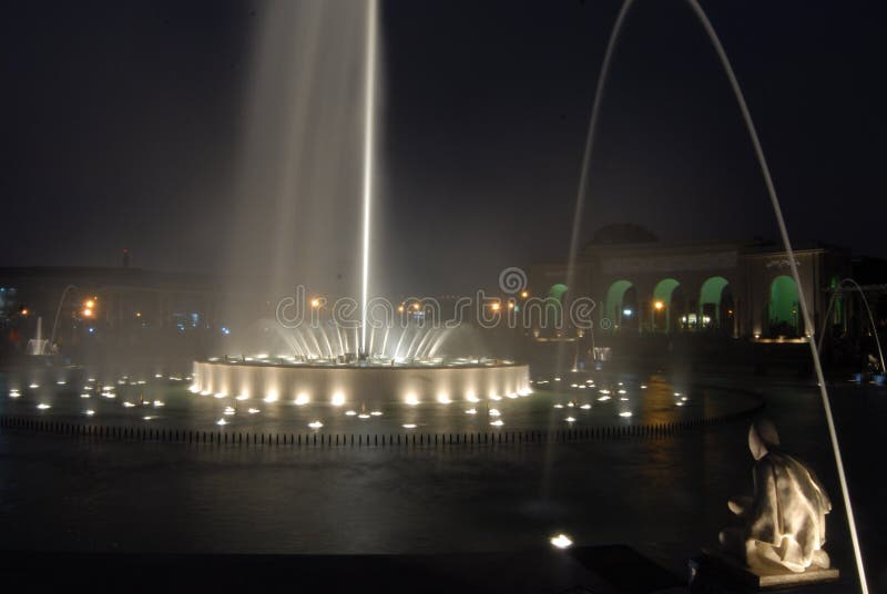 Lima, Peru: Fountain of the Magic Water Circuit Park, in Lima Stock Photo - Image of skyscraper ...