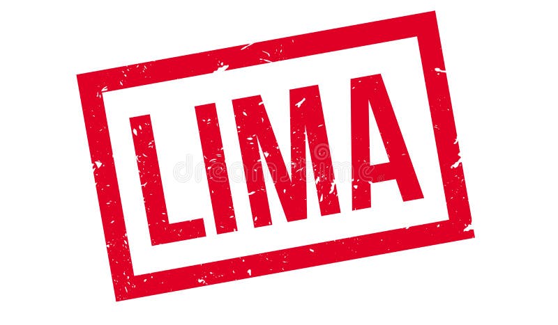 Lima rubber stamp stock illustration. Illustration of mail - 83193818