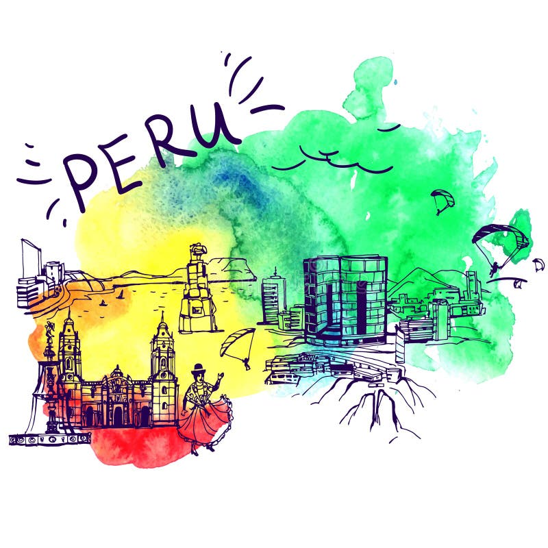 Lima skyline stock vector. Illustration of ancient, city - 53770649