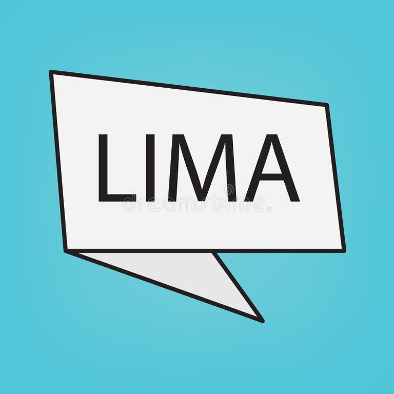 Lima word on a sticker stock vector. Illustration of vacation - 128488792