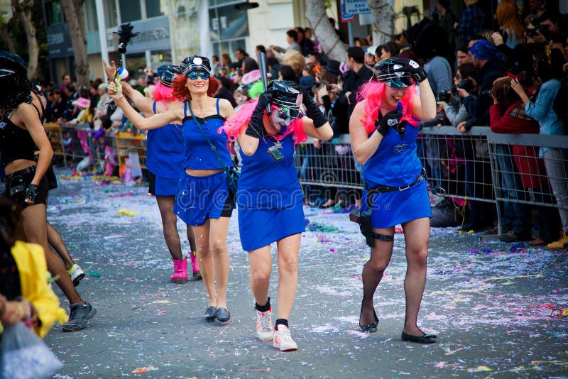 Limassol Carnival Parade in Cyprus Editorial Stock Image - Image of ...
