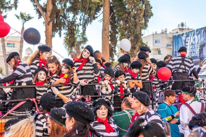 Limassol, Cyprus - March 2020: Limassol Carnival 2020 Party People ...