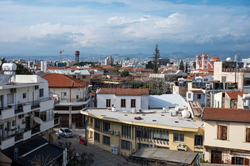 Limassol, Cyprus - Tower View Over the Rooftops and the City Skyline ...