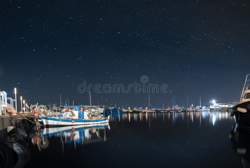 Limassol old port stock photo. Image of limassol, stars - 91530926