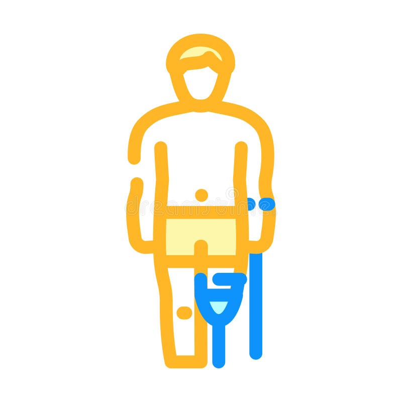 Limb Amputation Surgery Color Icon Vector Illustration Stock Vector ...