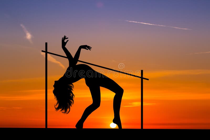 Limbo on the beach stock illustration. Illustration of woman - 258807160