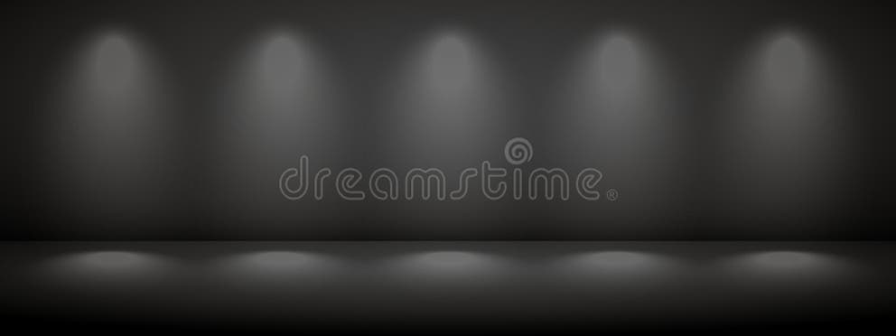 Limbo Black Background with Light Shadow. Abstract Studio Gradient Bg ...