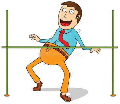 Limbo dance stock vector. Illustration of cartoon, happy - 30438883