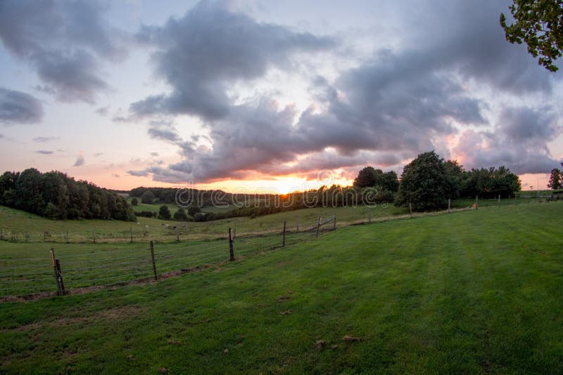 Landscape Of The Hills Of South Limburg Stock Photo - Image of holland ...
