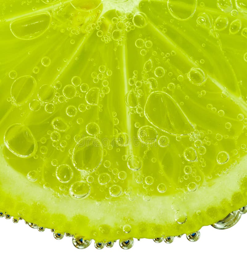 Lime with bubbles stock image. Image of fruit, circle - 18275105