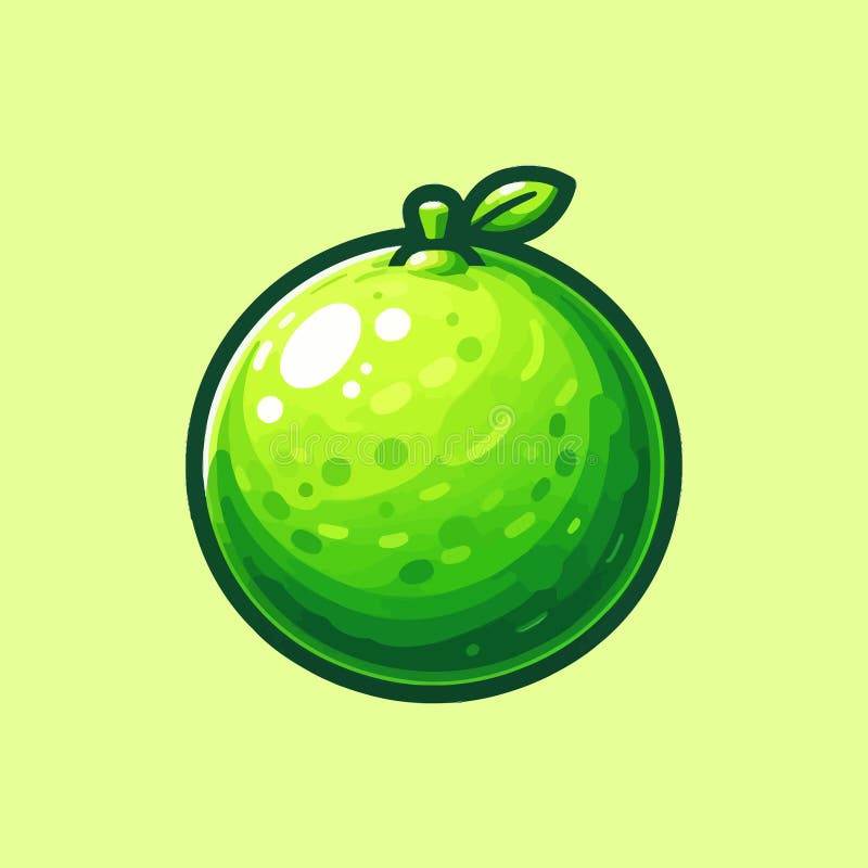 Lime Cartoon Style Flat Vector Illustration Stock Vector Illustration Of Organic Lemon 314708977