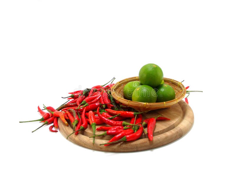 Lime and chili stock image. Image of asian, spice, isolated - 49816351