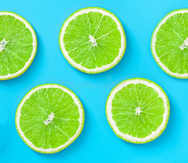 Lime Circles on Blue Background. Stock Photo - Image of color, cyan ...