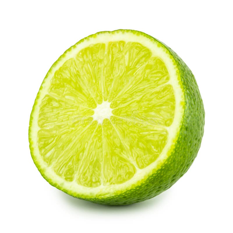 Lime Citrus Fruit Cut in Half Isolate on White Background Cutout Stock ... Lime Citrus Fruit Cut in Half Isolate on White Background Cutout Stock ...