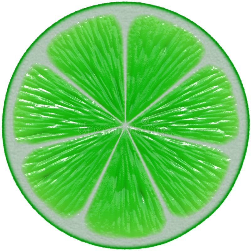 Lime cutout stock illustration. Illustration of vitamin - 5009649