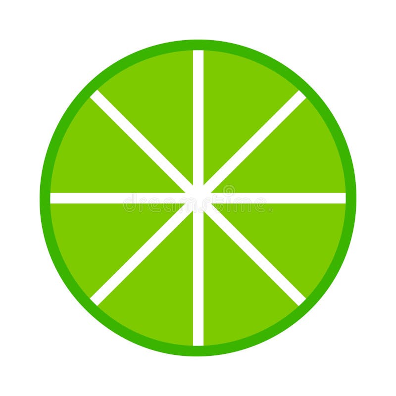 Lime Flat Icon on White Background for Web Design, Mobile App Stock ...