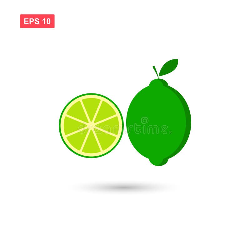 Lime Fresh Juicy Fruit Vector Icon Isolated Stock Vector - Illustration ...
